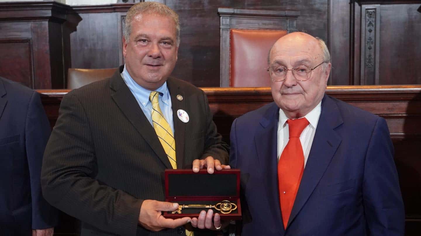 Mayor Spano Presents Joe Cianciulli With Key to the City for 53 Years ...