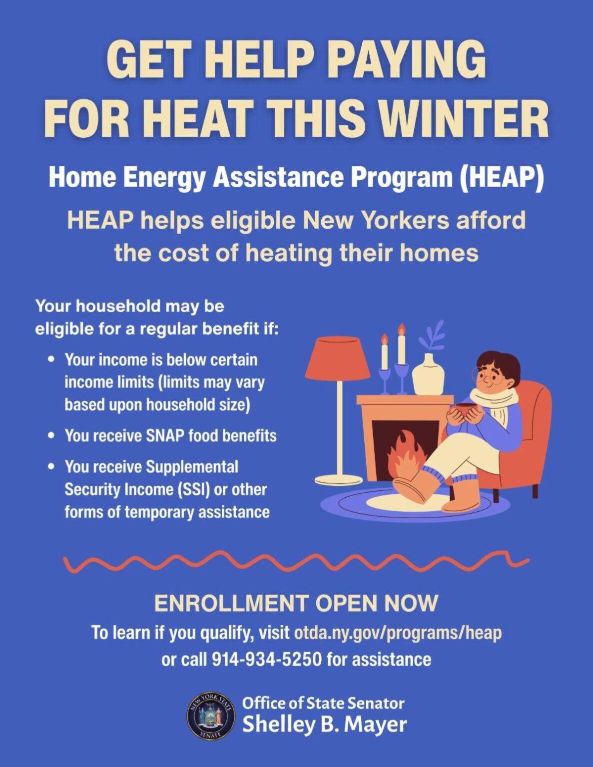 Senator Shelley Mayer Announces Home Energy Assistance Program (HEAP ...