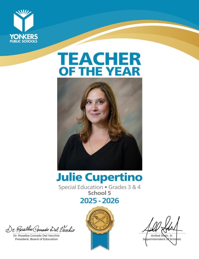 Yonkers Public Schools Names Three Teachers of the Year 2025-26 ...