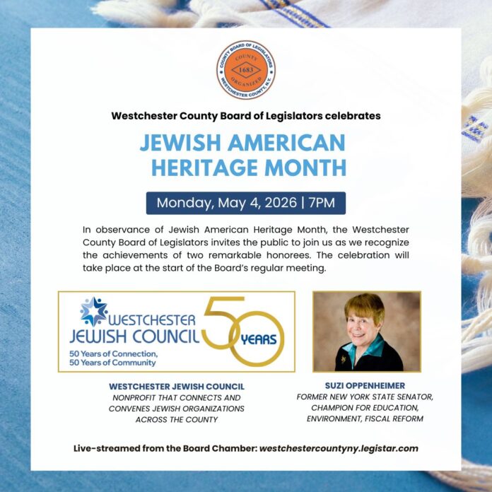Former State Senator Suzi Oppenheimer to Be Honored by Westchester BOL ...