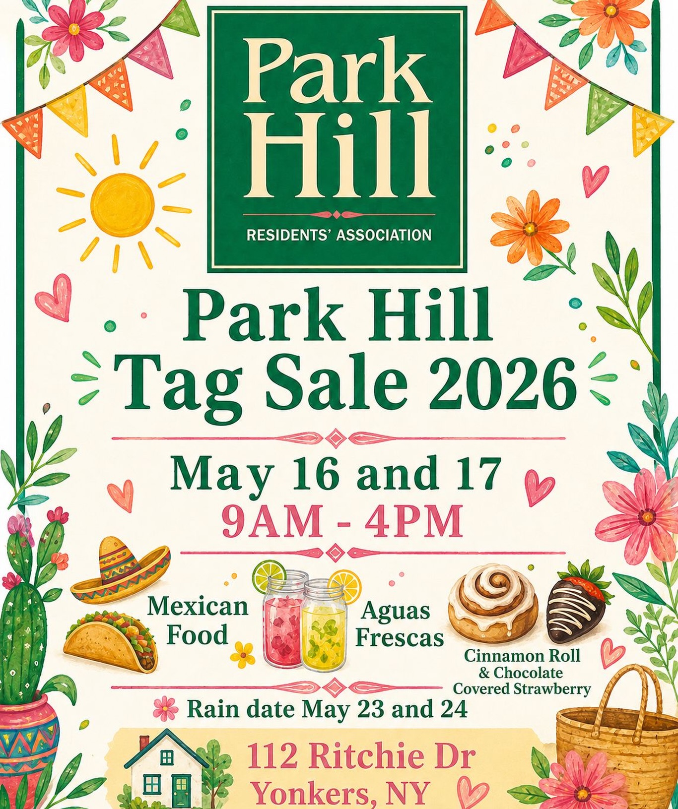 The Park Hill Spring Tag Sale is May 16–17! | Yonkers Times