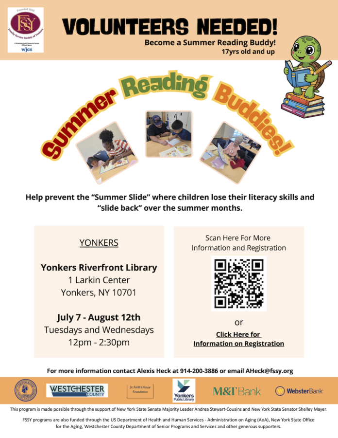 Summer Reading Buddies: Program Begins Tuesday, July 7-Volunteers ...